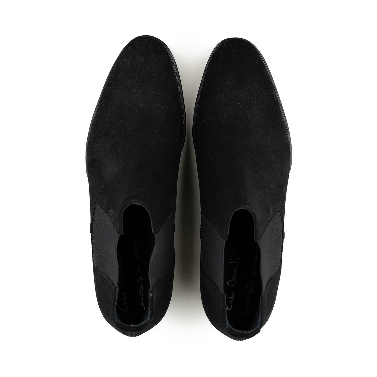 Enzo Bonafè Style Cary Grant - Black Superbuck Suede – Mehra