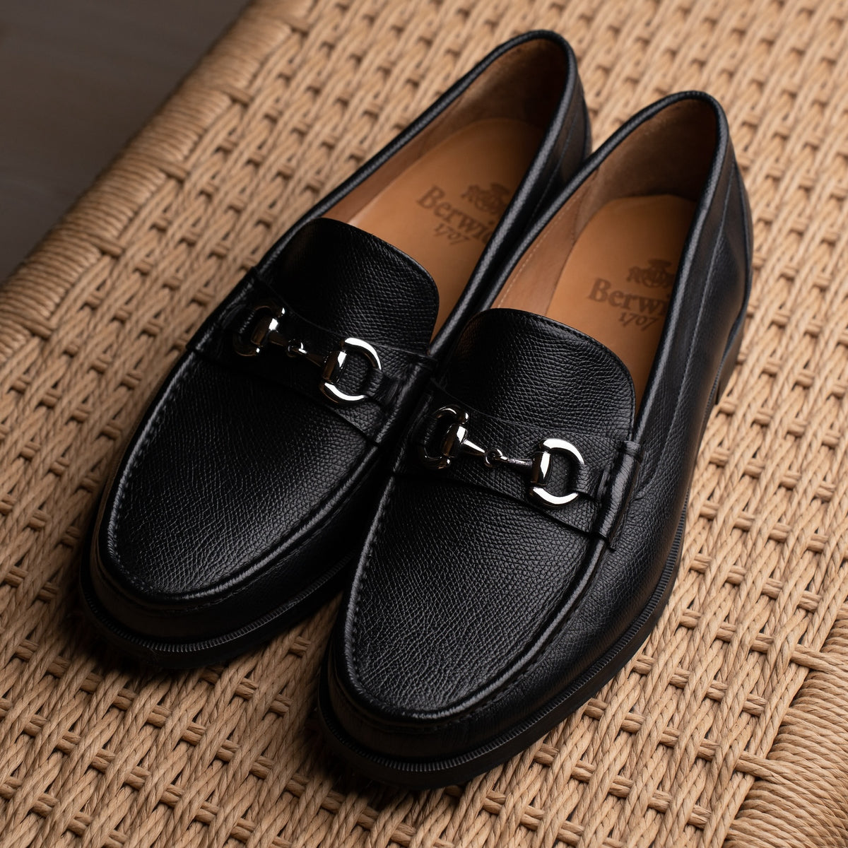 Berwick Bologna Bit Loafer - Black Grain Leather – Mehra