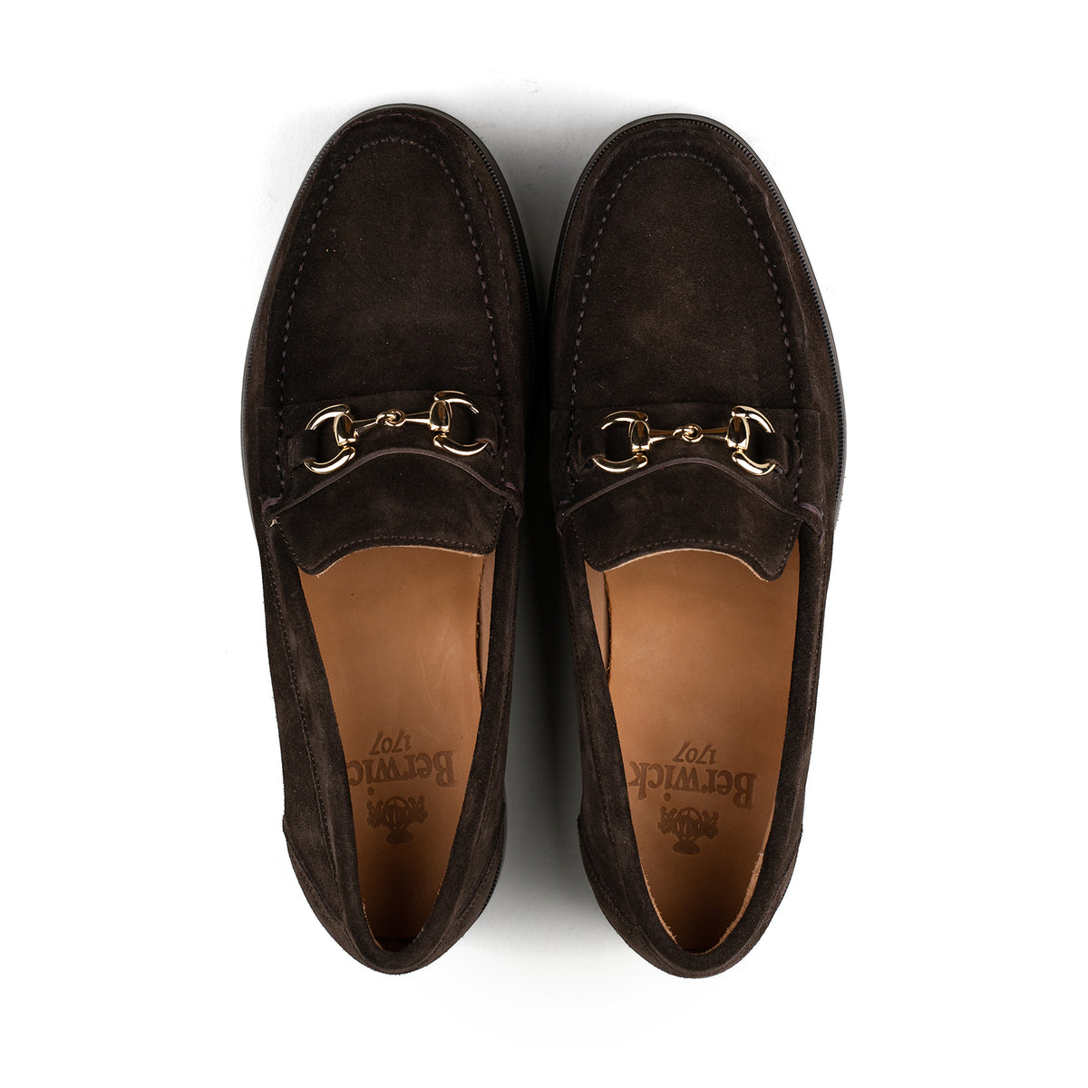 Berwick Bologna Bit Loafer - Dark Brown Suede – Mehra