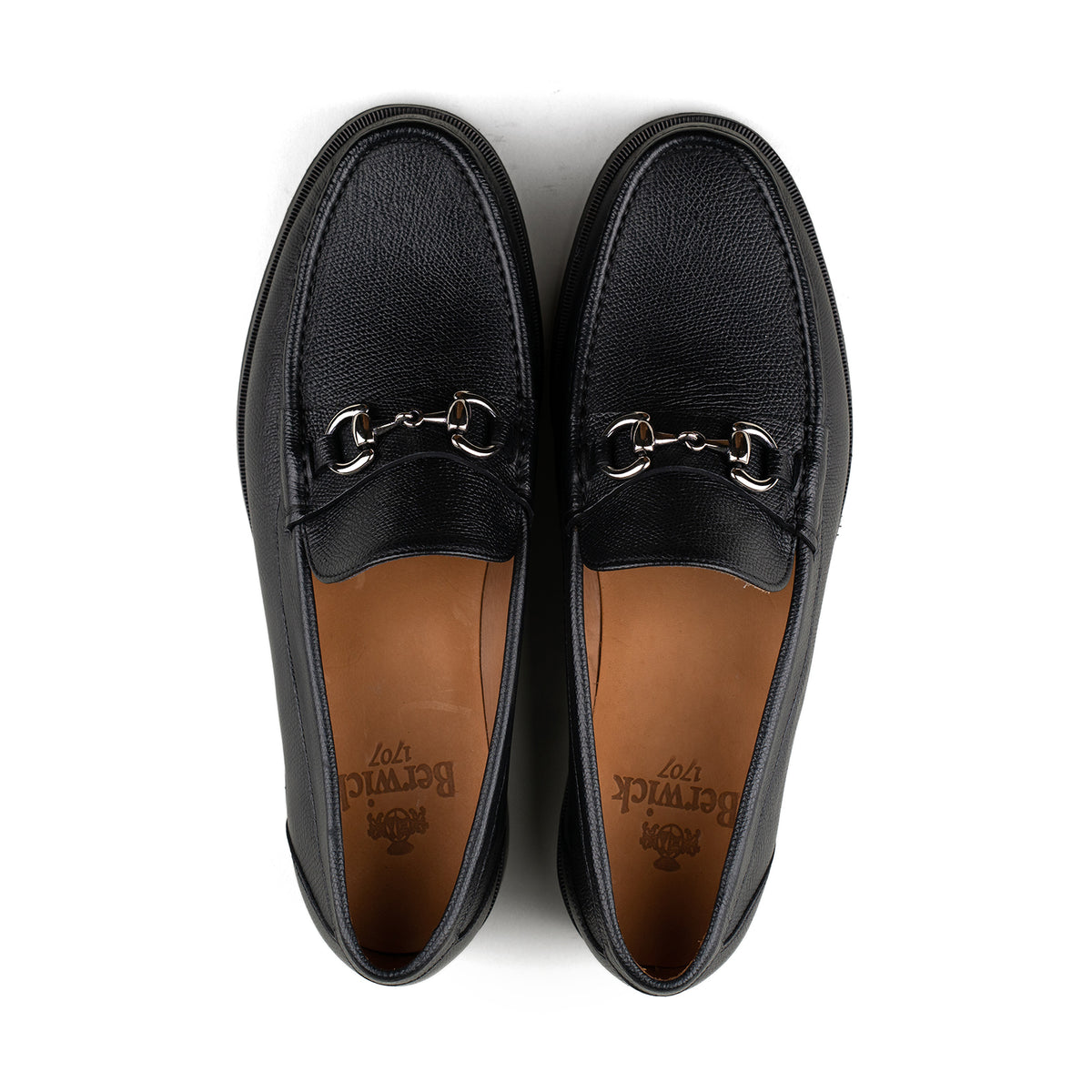 Berwick Bologna Bit Loafer - Black Grain Leather – Mehra